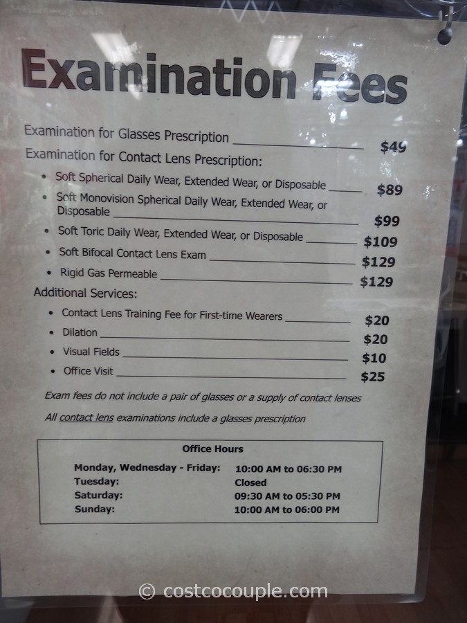 Eye Exams At Costco