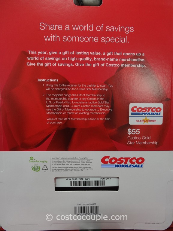 Costco Membership Gift Card