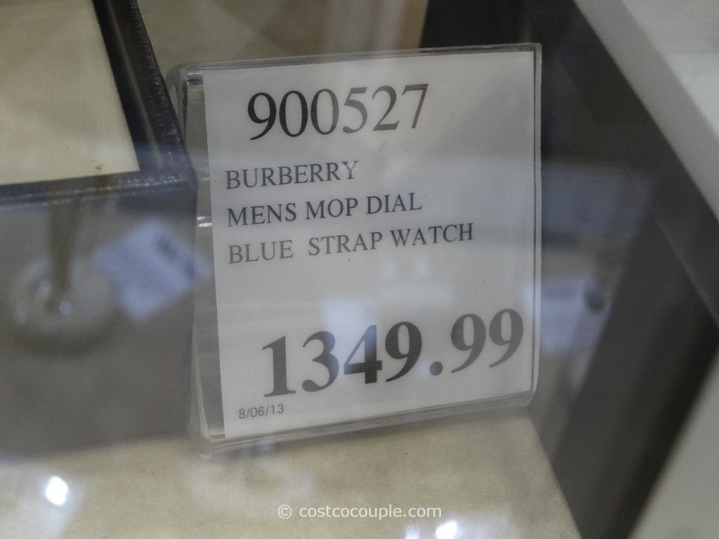 Burberry Men’s Mop Dial Blue Strap Watch