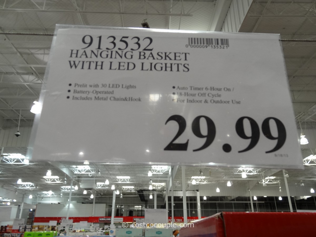 LED Lighted Hanging Basket