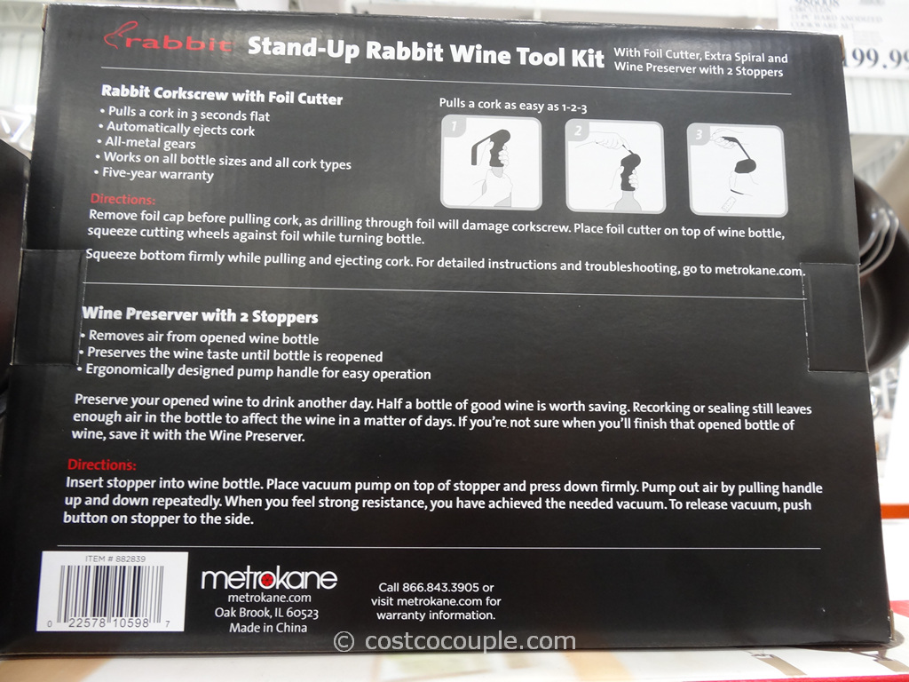 Metrokane Rabbit Wine Tool Kit