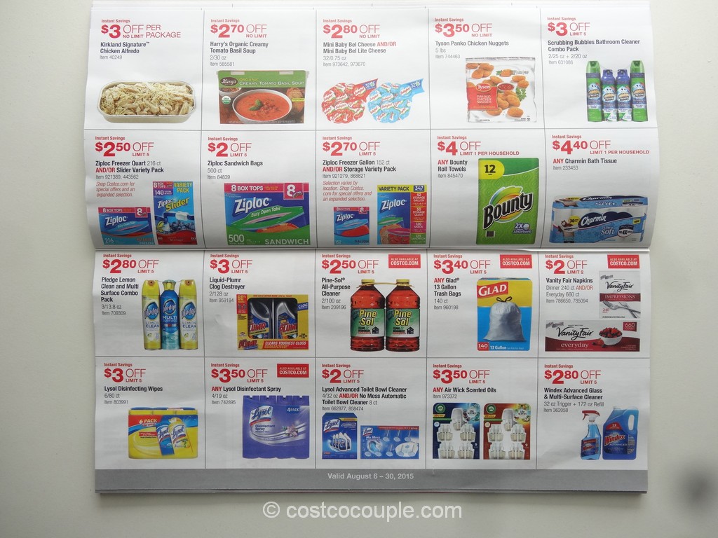 Costco August 2015 Coupon Book 08/06/15 to 08/30/15