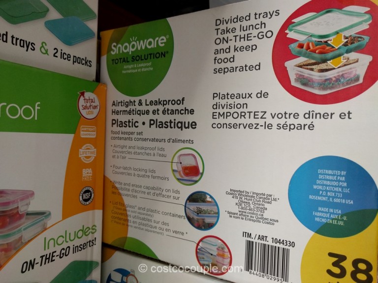 Snapware Plastic Food Storage Set