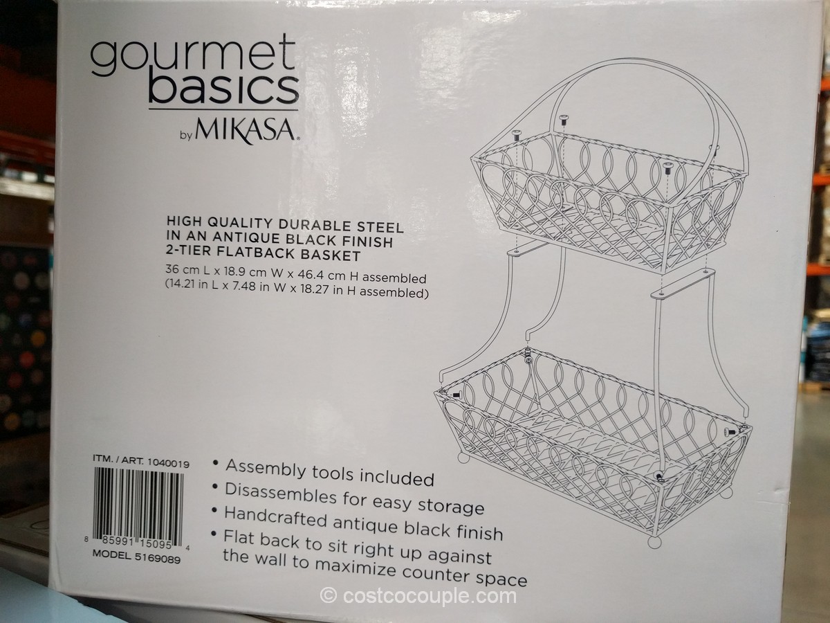 Gourmet Basics Mikasa 2-Tier Basket