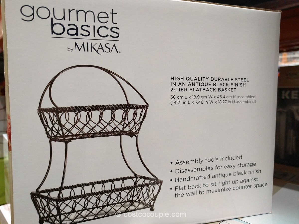 Gourmet Basics Mikasa 2-Tier Basket