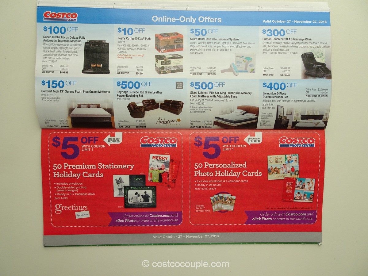 Costco November 2016 Coupon Book 10/27/16 to 11/27/16