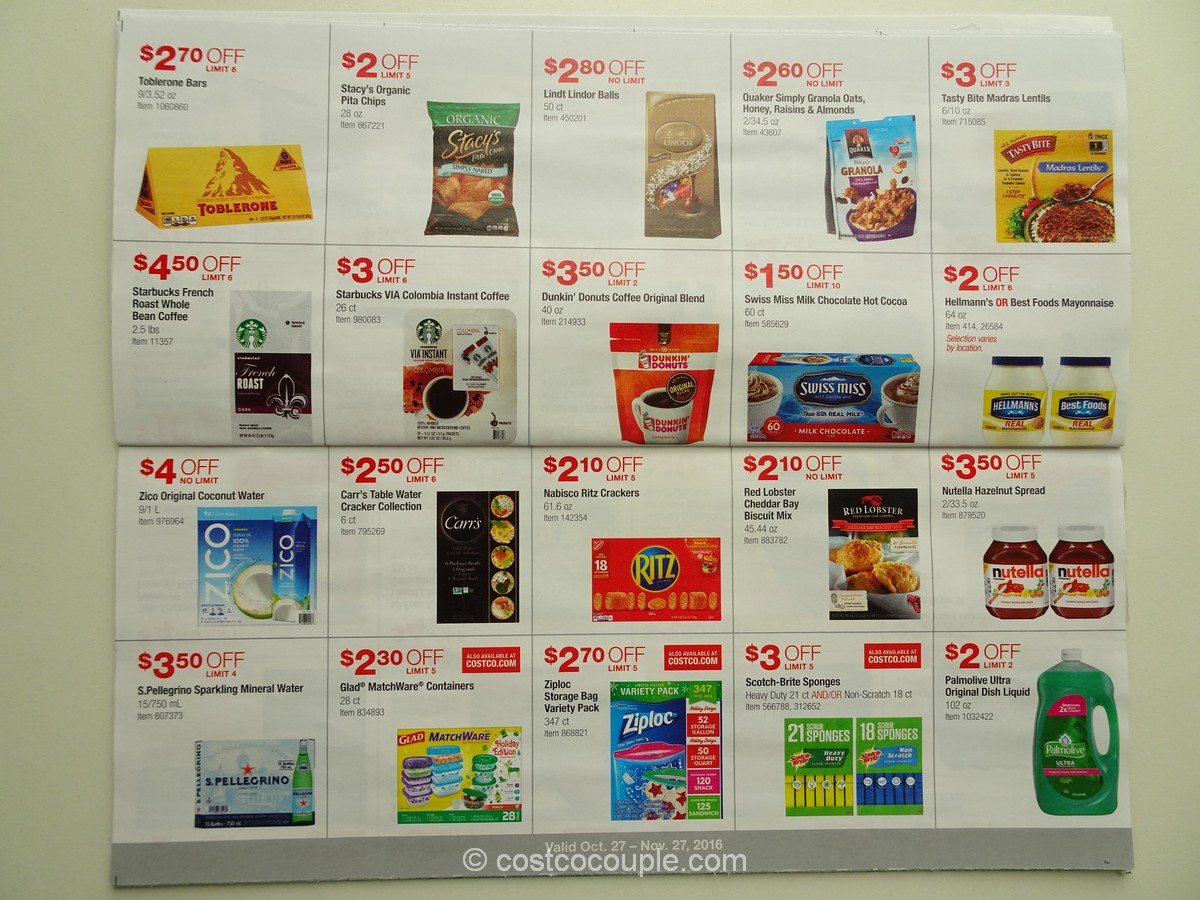 Costco November 2016 Coupon Book 10/27/16 to 11/27/16