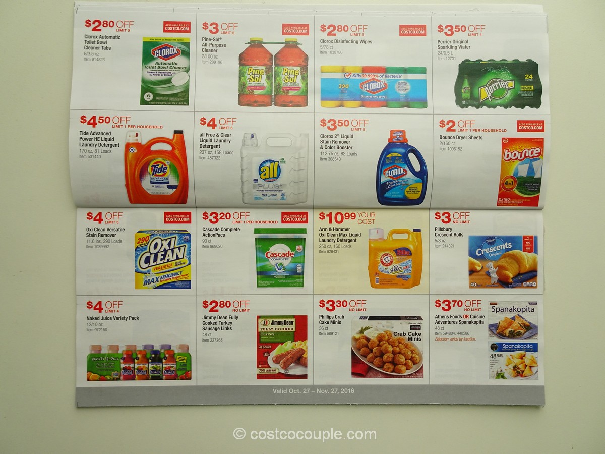 Costco November 2016 Coupon Book 10/27/16 to 11/27/16