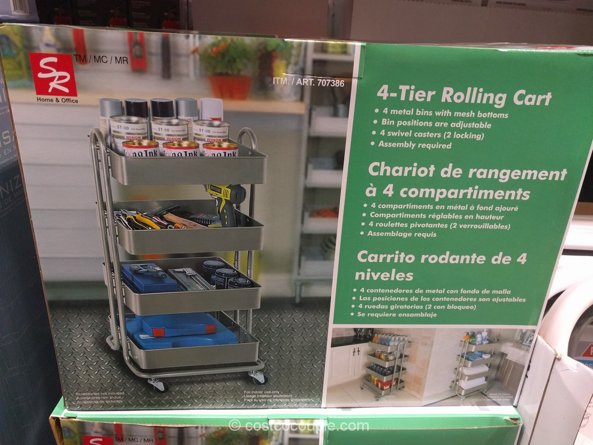 4-Tier Rolling Cart