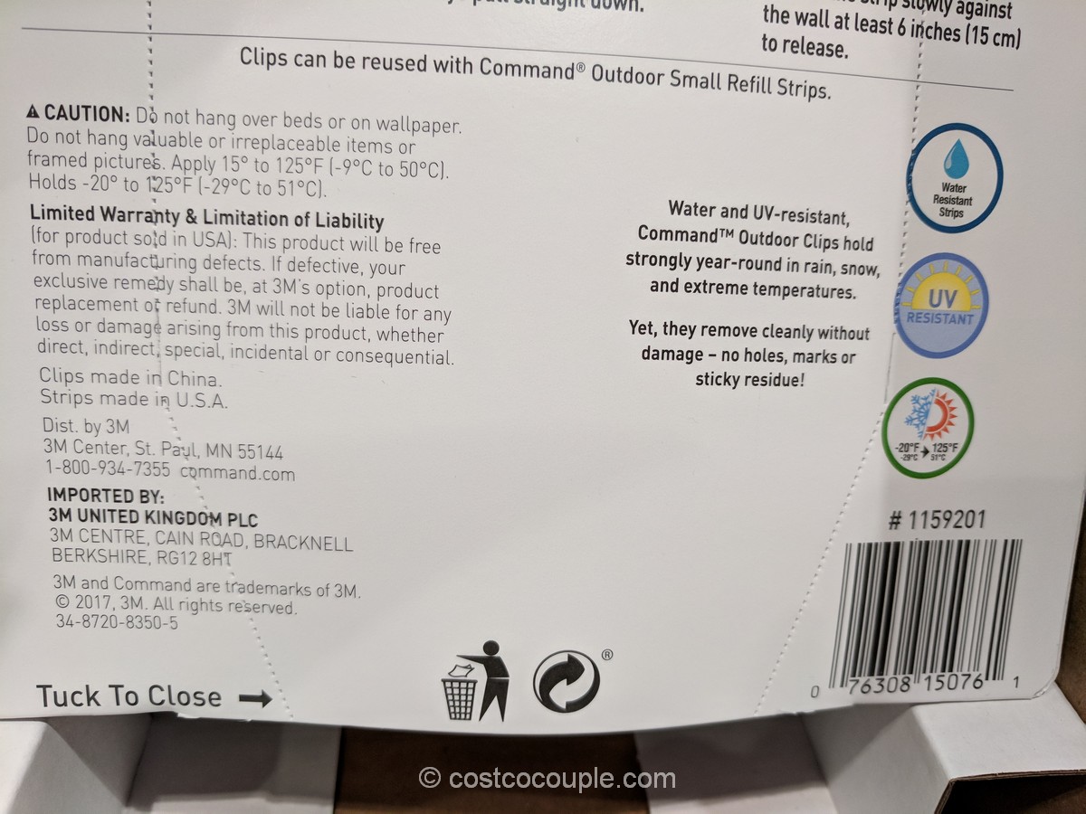 3M Command Indoor and Outdoor Hanging Clips