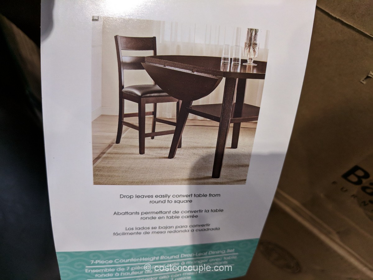 Bayside Furnishings 7-Piece Counter Height Dining Set