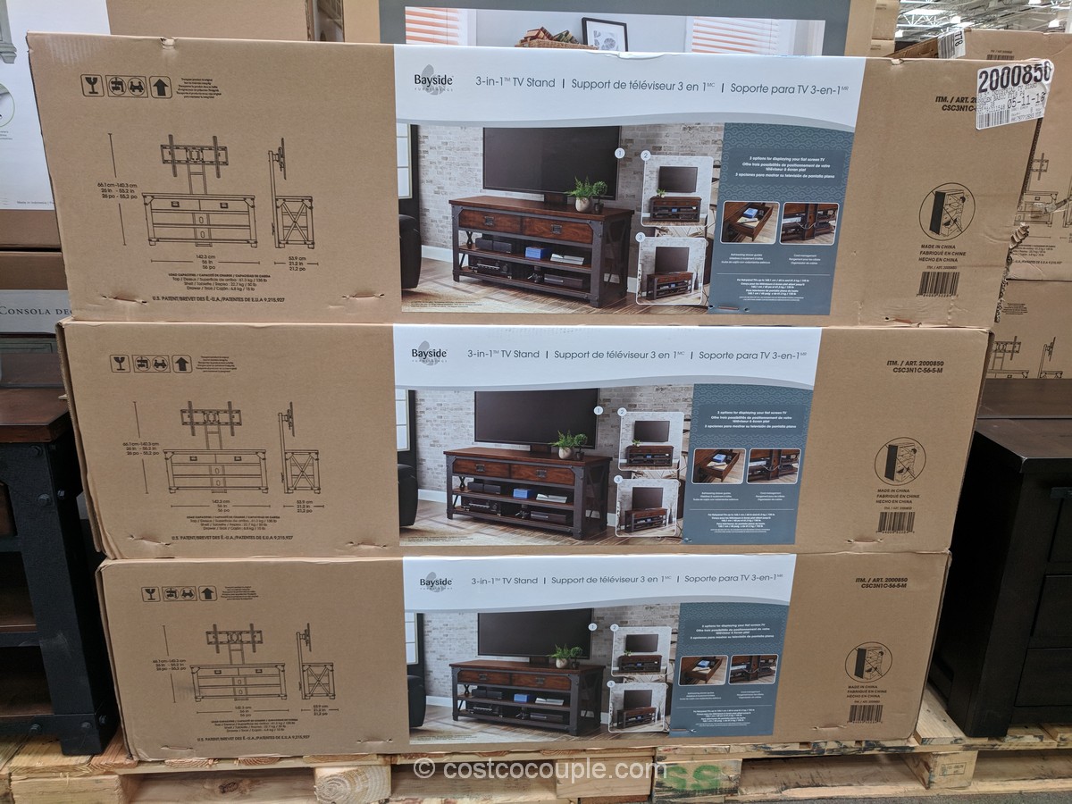 Bayside Furnishings 3-in1 TV Stand