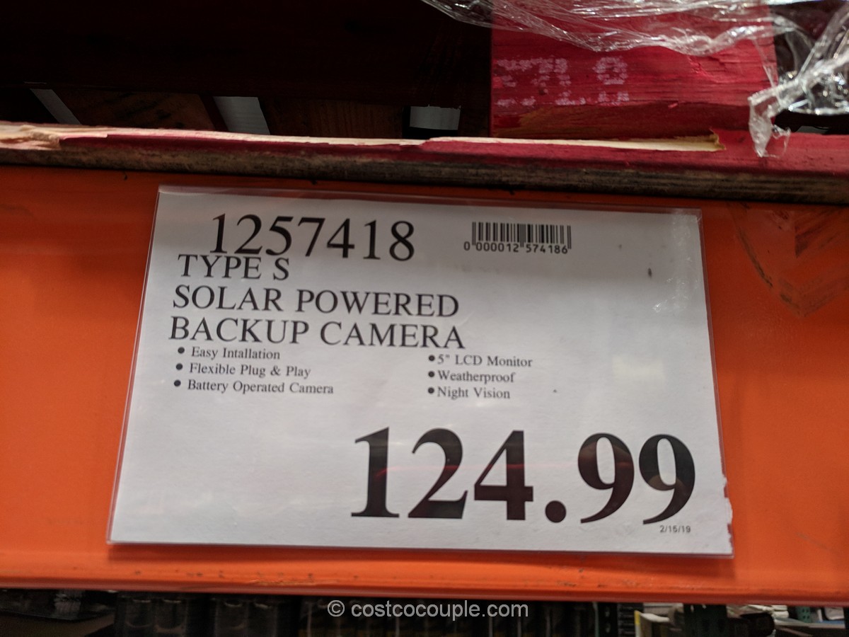 Type S Solar Powered Backup Camera