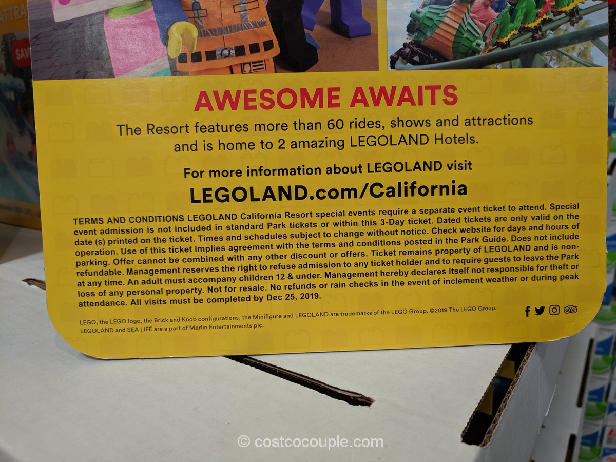 Legoland California 3-Day Hopper Ticket