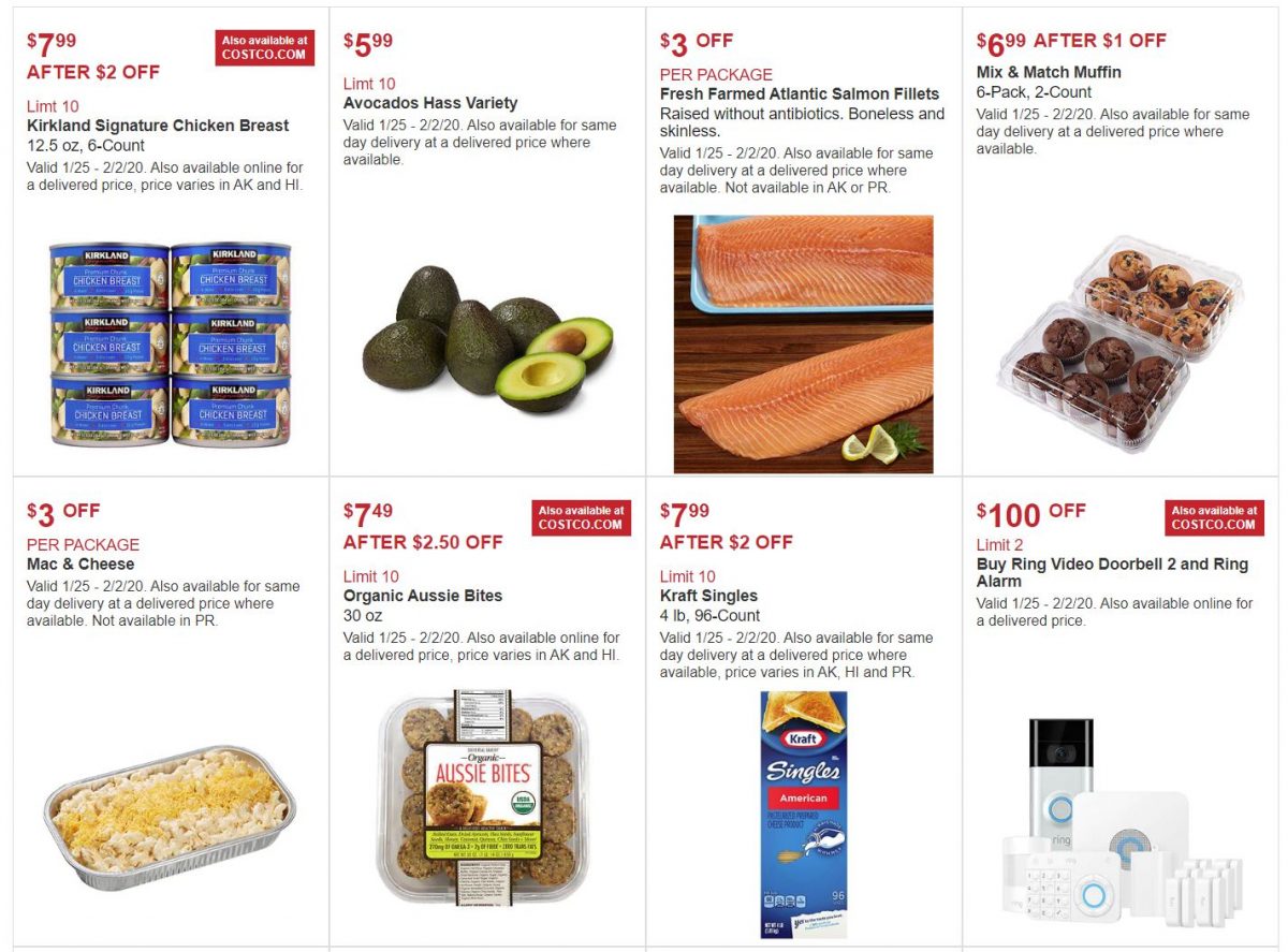 Costco In-Warehouse and Online Hot Buys Starting 01/25/20